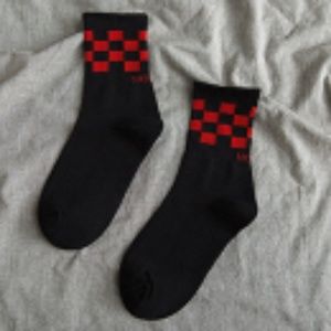 Kate Stylist | Accessories | New Unisex Checkered Cotton Crew Socks ...